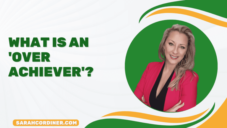 What is an 'over-achiever'? - Sarah Cordiner